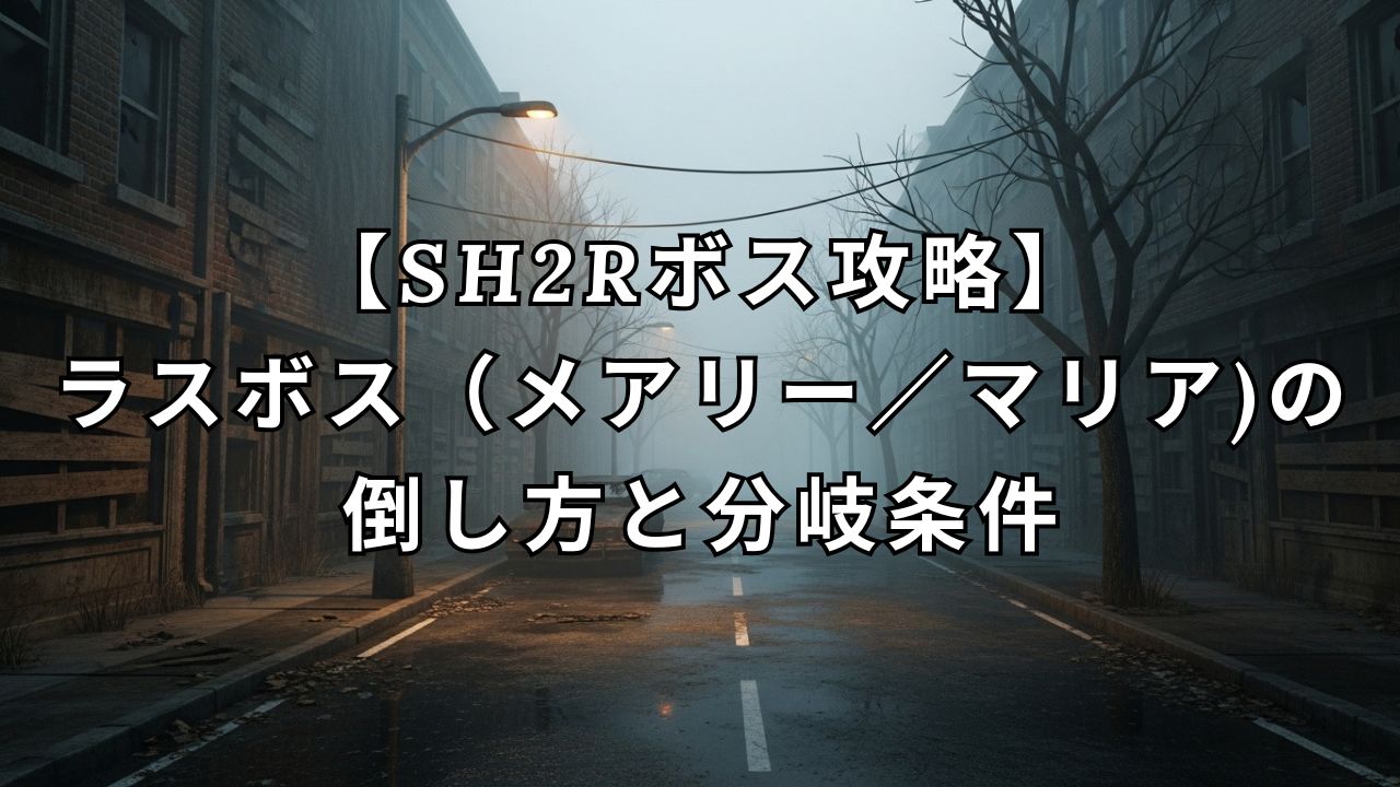 【SH2Rボス攻略】ラスボス（メアリー／マリア）の倒し方と分岐条件 | ゲーム神殿