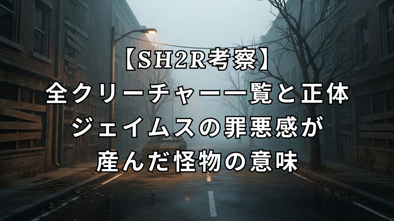 【SH2R考察】全クリーチャー一覧と正体｜ジェイムスの罪悪感が産んだ怪物の意味 | ゲーム神殿